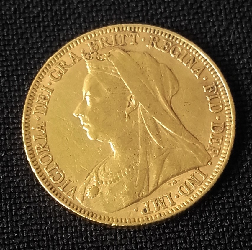 Uma Libra De Ouro 8 Gr 1894